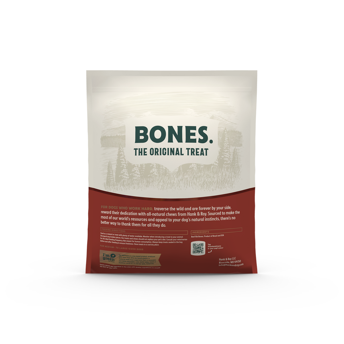 Beef Rib Bones for Dogs - 8-10 Inch - 10 Count | Hank And Roy Pet Treats